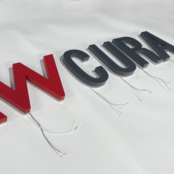 Quality Custom 3d metal lettering backlight LED logo lettering acrylic backlight logo for sale