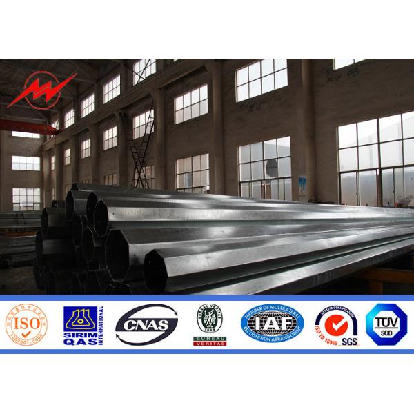 Quality 20m Q345 bitumen electrical power pole for electrical transmission for sale
