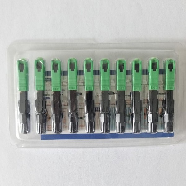 Quality FTTH Fiber Optic Connector Field Mountable Sc APC 10 Pack Fast Connectors for sale