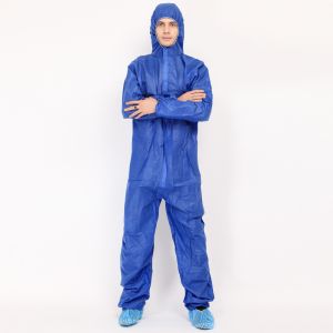 Quality SMMS Breathable Disposable Coveralls , Disposable Work Overalls for sale