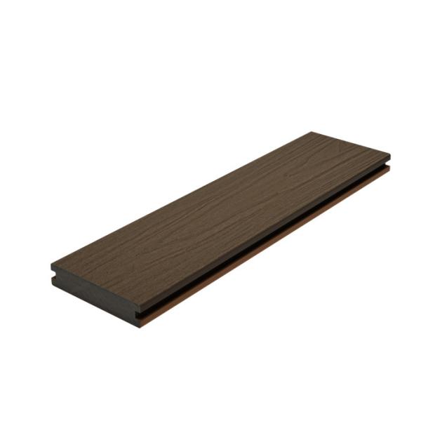 Quality 142 X 22 Co Extruded Capped Composite Deck Boards Hollow Plastic Decking Boards for sale