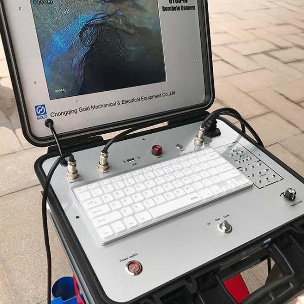 Quality Waterproof Portable Borehole Inspection Camera With Wheels Keyboard for sale