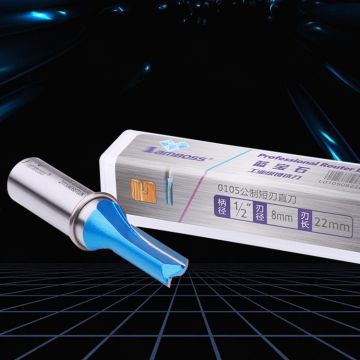 Quality Rustproof Carbide Straight Trim Router Bit , Multipurpose End Mill CNC Router for sale