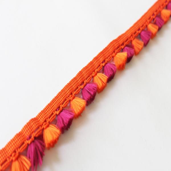 Quality Colorful Embroidery 4cm Polyester Tassel Fringe Trim for sale