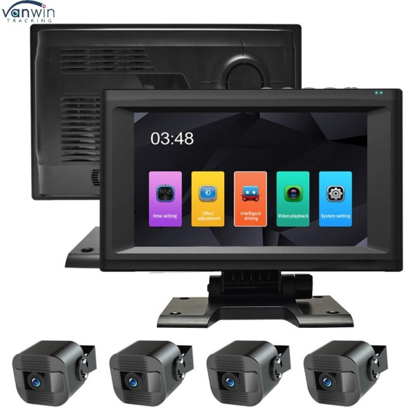 Quality Four Channel BSD System AI Car Video Recorder 7 Inch Touchscreen Blind Spot Detection and Rear View Camera for Heavy Duty for sale