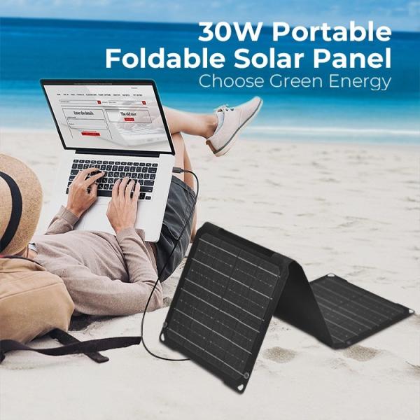 Quality 30W 12V Foldable Solar Panel Your Essential Tool For Portable Cell Phone for sale