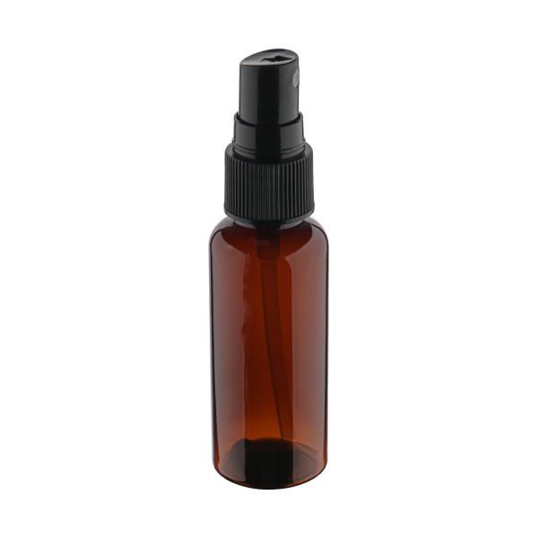 Quality Customizable Cosmetic Spray Bottle 60ml 2oz Amber Plastic Spray Bottle for sale