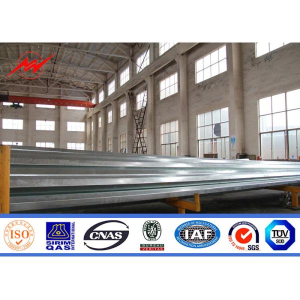 Quality 20m Q345 bitumen electrical power pole for electrical transmission for sale
