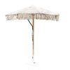china Contemporary Design Style Outdoor Patio Macrame Parasols Beach Wood Umbrella 2
