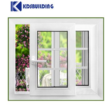 Quality KDSBuilding French Design Kitchen Grill Design Price Upvc Pvc Sliding Window for sale