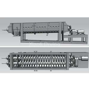 Quality KJG Series pharmaceutical powders hollow paddle dryer with adjustable drying for sale