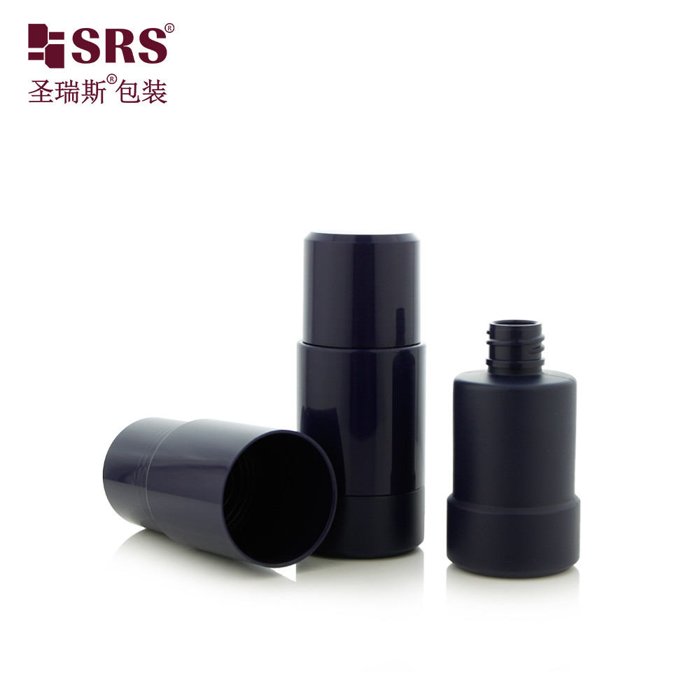 Quality RPPE 50ml 75ml Injection Dark Blue Glossy PP PCR Eco Friendly Plastic Roll On for sale