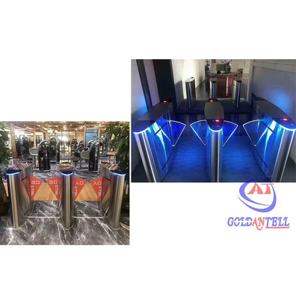 Quality 304SUS High Speed Swing Barrier Turnstile Face Recognition Turnstile for sale