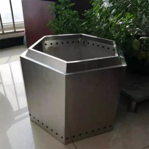 Quality Hexagon Wood Burning Fire Pit Double Stainless Steel Smokeless Stove For Camping for sale