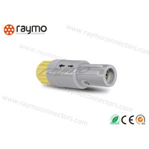 Quality Convenient Circular Plastic Connectors High Density Arrangement With Yellow Nut for sale