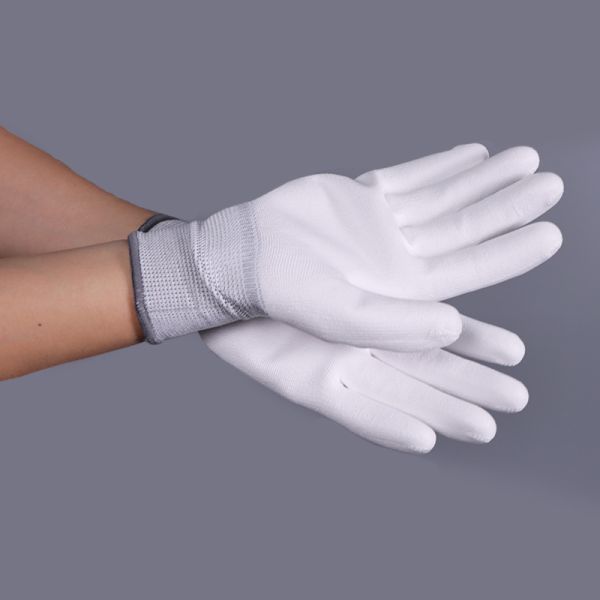 Quality Fingerless / Palm-coated / Finger Coated Knit Work Cleanroom Gloves for sale