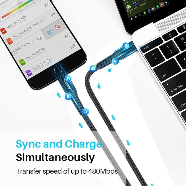 Quality MFI 6Ft Type C To Lightning Cable Nylon Braded For Apple IPhone IPad MacBook for sale