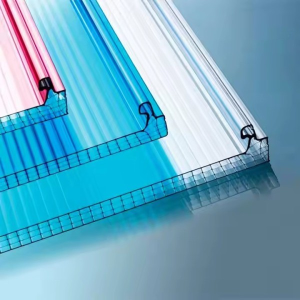 Quality Composite Co Extrusion U-locking Polycarbonate Facade U Shaped Panel Curtain for sale