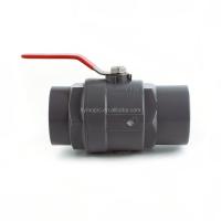 Quality General 1/2 PVC Ball Valve with Steel Handle and 1.0MPA Pressure ASTM/DIN/ASNZ for sale