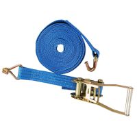 Quality Lashing Belt Ratchet Tie Down Straps With Hooks Wear Resistant Blue Color for sale