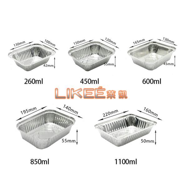 Quality Heavy Duty 450ml Aluminium Foil Food Container Insulation Round Shape for sale