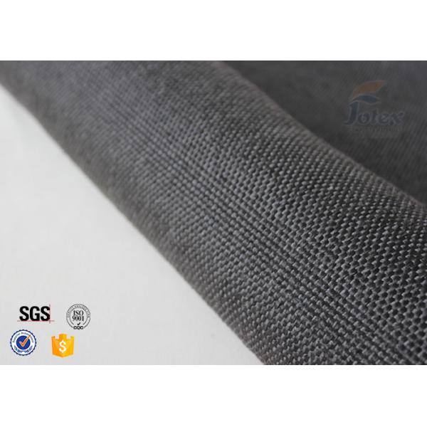 Quality 800gsm Black Vermiculite Coated Fiberglass Fabric Thermal Insulation Materials for sale
