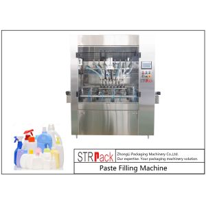 Quality 500ml-5L Automatic 6 Heads Paste Filling Machine With Servo System For Cream for sale