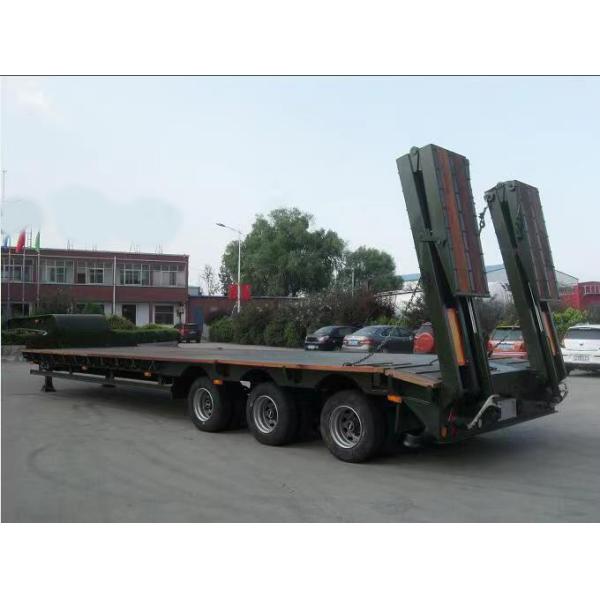 Quality Customization 3 Axle Low Bed Trailer 60 Ton Low Bed Trailer 13m Length for sale