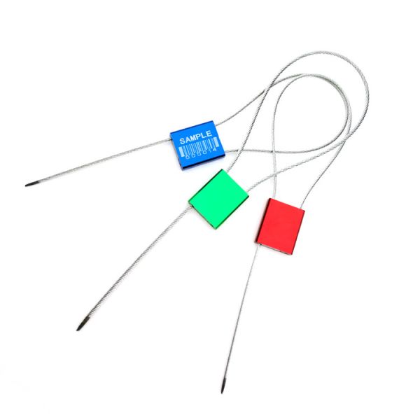 Quality Markable Area 26*22mm Pull Tight Tamper Proof Security Container Numbered Cable for sale