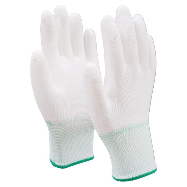 Quality 13 Gauge PU Coated Polyester Handling Gloves Breathable for sale