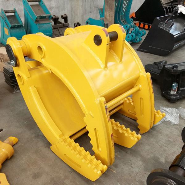 Quality Q355MN Mechanical Log Grapple mini Excavator Wood Grapple for sale