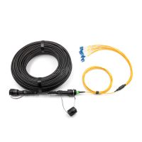 Quality ODVA MPO To ODVA MPO FTTA Solutions 12 Cores 9/125 OS2 Armored Fiber Patch Cord for sale