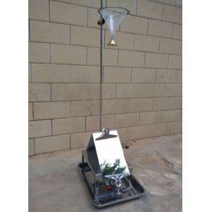 Quality AATCC42 Fabric Impact Penetration Tester with 610mm Cone Height 335x285x1080mm for sale