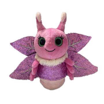 Quality Purple Fluorescent Fabric LED Plush Toy Fireflies/ Butterflies 20Cm for sale