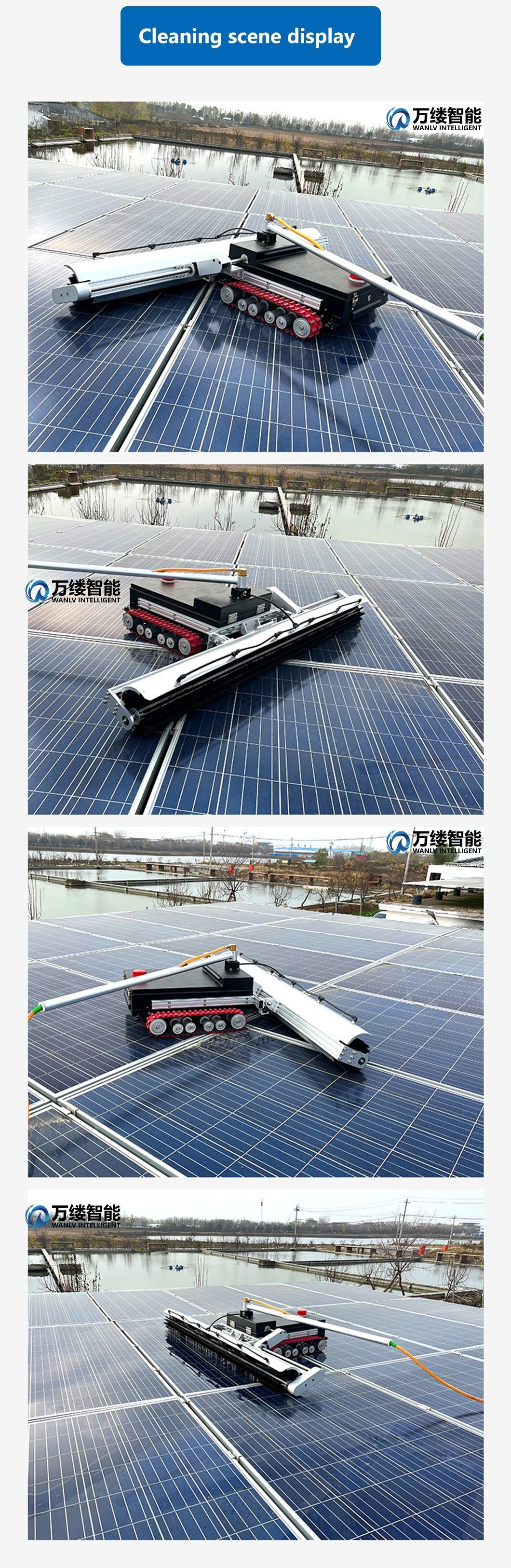 Burnishing Neutral Package Solar Panel Cleaner Solar Panel Cleaning Robot Vacuuming with SGS Snow Removal