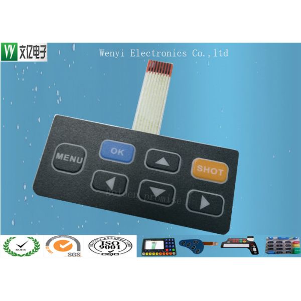 Quality Flexible Circuit Membrane Control Panel / Pcb Membrane Keypad 4 mm Metal Dome for sale