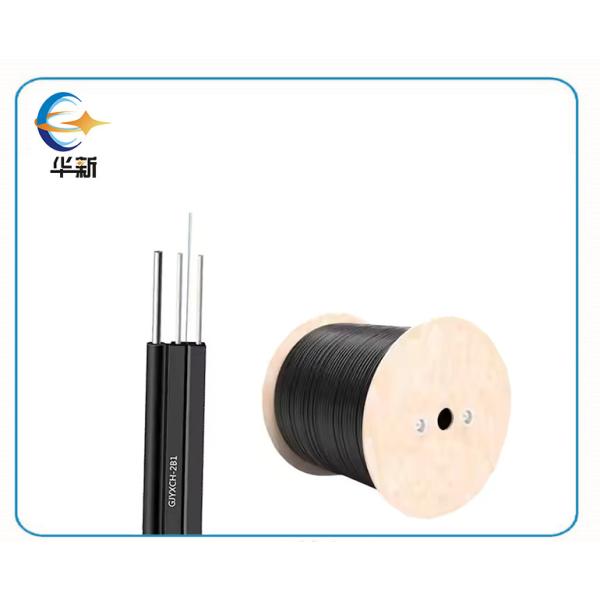 Quality Fig 8 Self Supporting FTTH Drop Cable Low Bend Optical Fiber 1 2 4 Core Drop for sale
