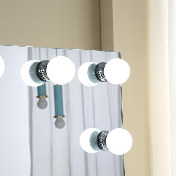 Quality Small LED Bulbs Makeup Mirror With Lights Luxury Tabletop Led Bathroom Vanity for sale