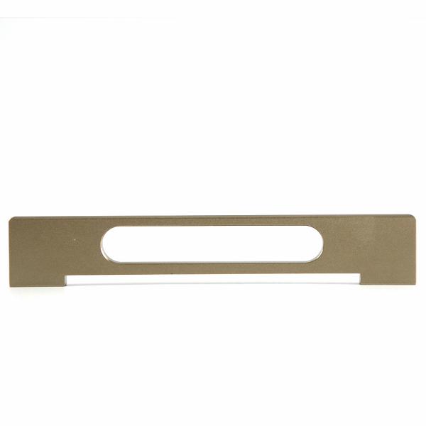 Quality 247mm Customized Polished Silver Aluminium Cabinet Handle For Kitchen for sale