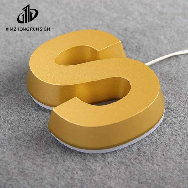 Quality Customized Stainless Steel/Acrylic Size Led Light Emitting 3d Letter Logo for sale