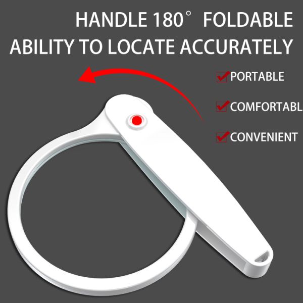 Quality Amazon 90mm Foldable Handheld 3X+6X Optical PMMA Instruments Magnifying Glass for sale