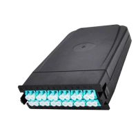 Quality 12 24 Cores Fiber MPO LC Cassette Box OM3 Optical Cable MTP Module With FTTX for sale