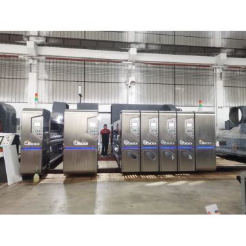 Quality Corrugated Carton Making Machine Lead Edge Feeder Four Color Flexographic for sale