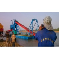 Quality 15m 450m3/H Bucket Line Gold Dredge River Chain Bucket Dredger Gold Dredger for sale