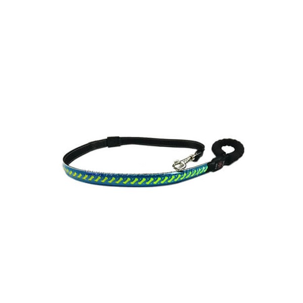 Quality Multiple Color LED Light Up Leather Hollow Dog Seat Belt Clip for sale