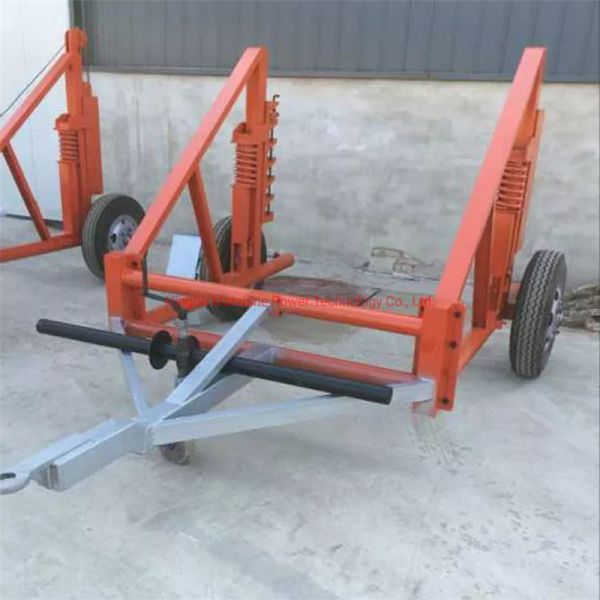 Quality Power Construction Diesel Engine Cable Drum Trailer ISO9001 Certificated for sale