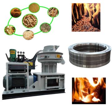 Quality Robust 380v Sawdust Pellet Machine 10-20% Moisture Content for sale