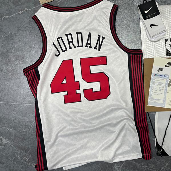 Quality Edition 45 White Basketball Jersey For NBA for sale