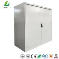 Quality 19 Inch Rack Outdoor Telecom Enclosure Double Bay Water Resistant for sale
