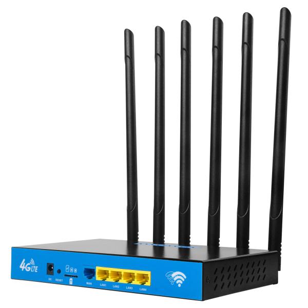 Quality 6 External Antenna Wireless Router Unlock Wifi Sim Card Router for sale
